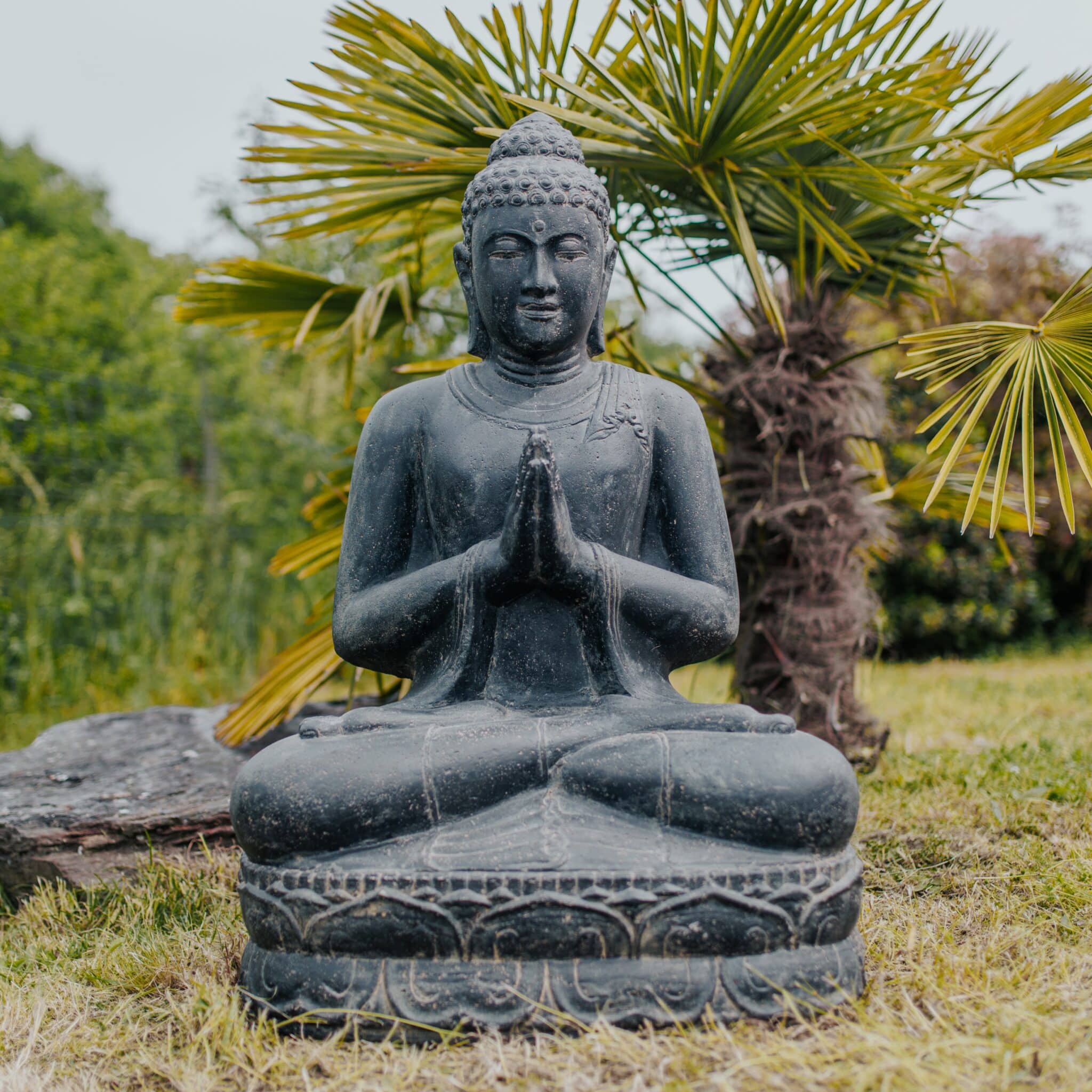 Statue bouddha - Sculpture bouddha, déco extérieur zen en pierre