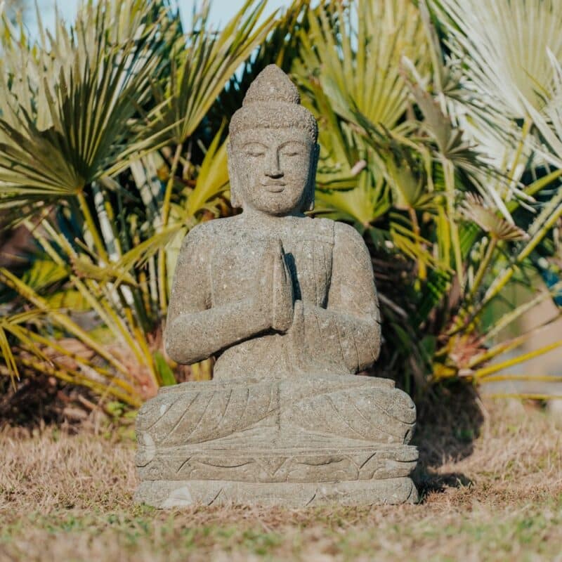 Statue bouddha - Sculpture bouddha, déco extérieur zen en pierre